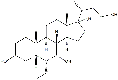 CAS号:1612191-86-2|6α-ethyl-3α,7α-dihydroxy-24-nor-5β-cholan-23-ol现货