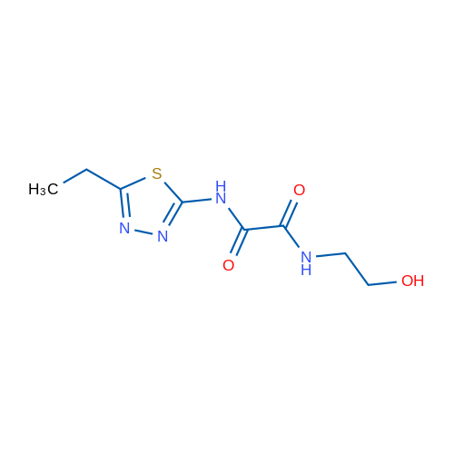CAS号:86815-99-8|N1-(5-Ethyl-1,3,4-thiadiazol-2-yl)-N2-(2-hydroxyethyl ...